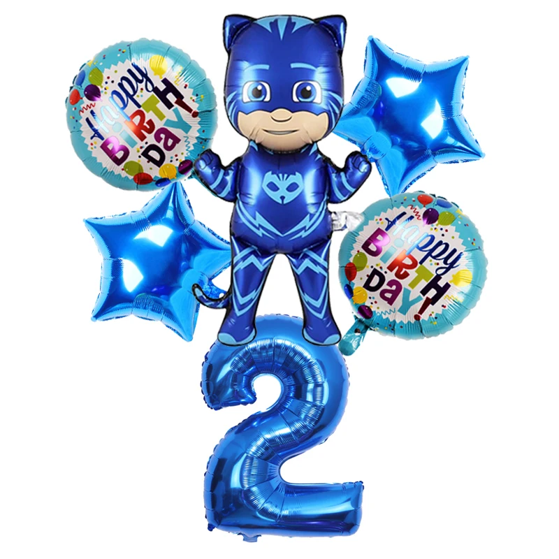 Máscaras PJ, juego de globos de película de aluminio, Catboy, globo ...