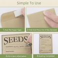 100PCS Seed Packets Envelopes, Self Sealing Kraft Paper, 8x12cm ...