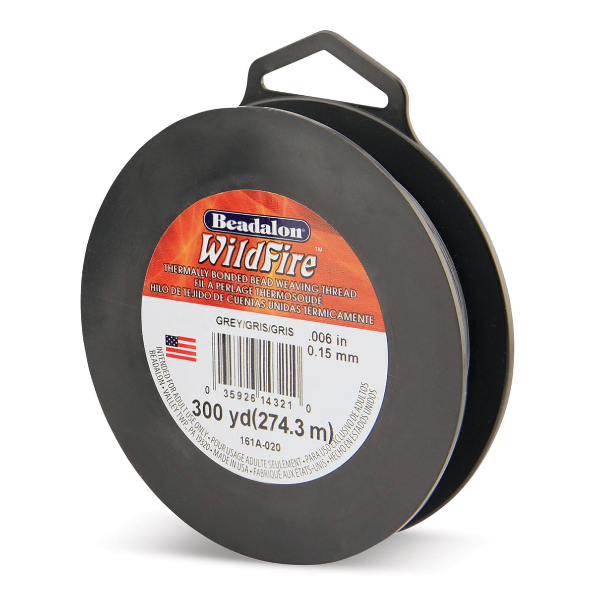 Beadalon WildFire Beading Thread - Grey, 0.006", 300 yds - Walmart.com