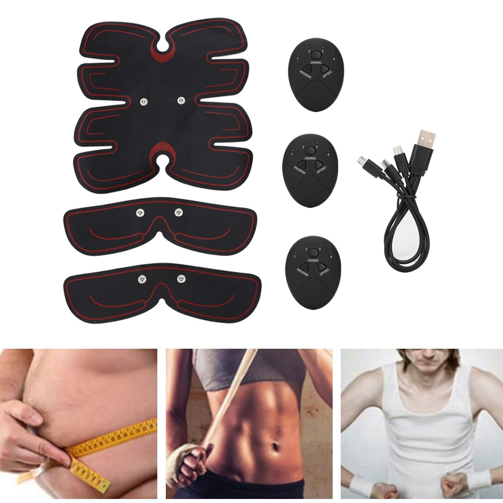 Peahefy Abdominal Massager,Household EMS Muscle Stimulator Unisex ...