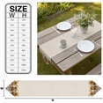 Leopard Sunflower Glass Bottle Table Runner Linen Burlap Table Runner ...