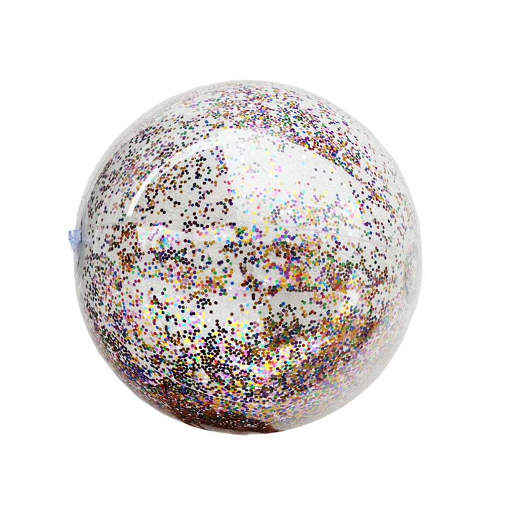 Children Bling Transparent Swimming Ball Toys Round Inflatable Sequins ...