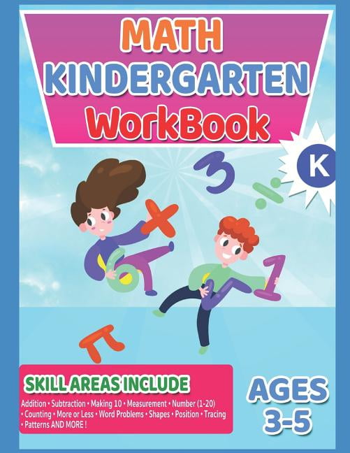 Academic Skills Kindergarten Workbook: Math Workbooks Kindergarten ...