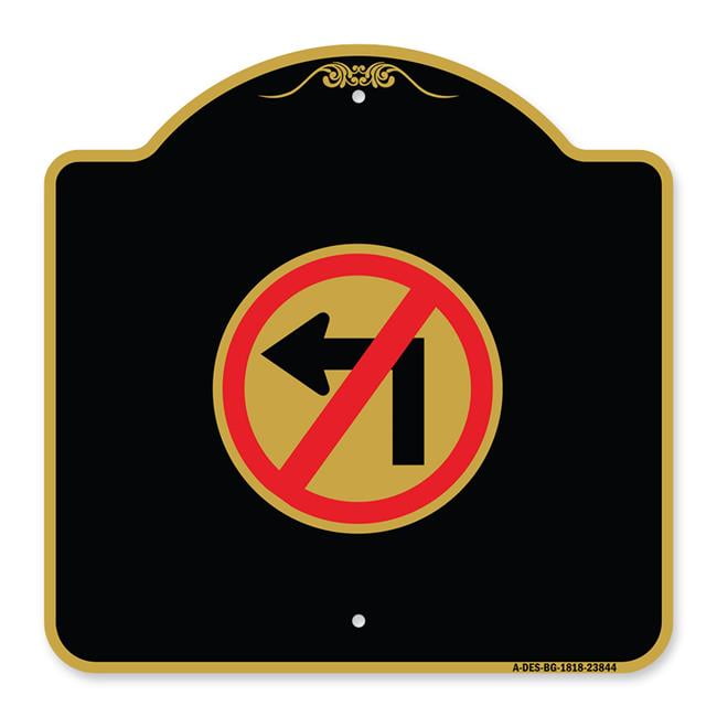 SignMission A-DES-BG-1818-23844 18 x 18 in. Designer Series Sign - No ...