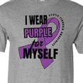 Inktastic I Wear Purple For Myself Cystic Fibrosis Awareness T-Shirt - Walmart.com