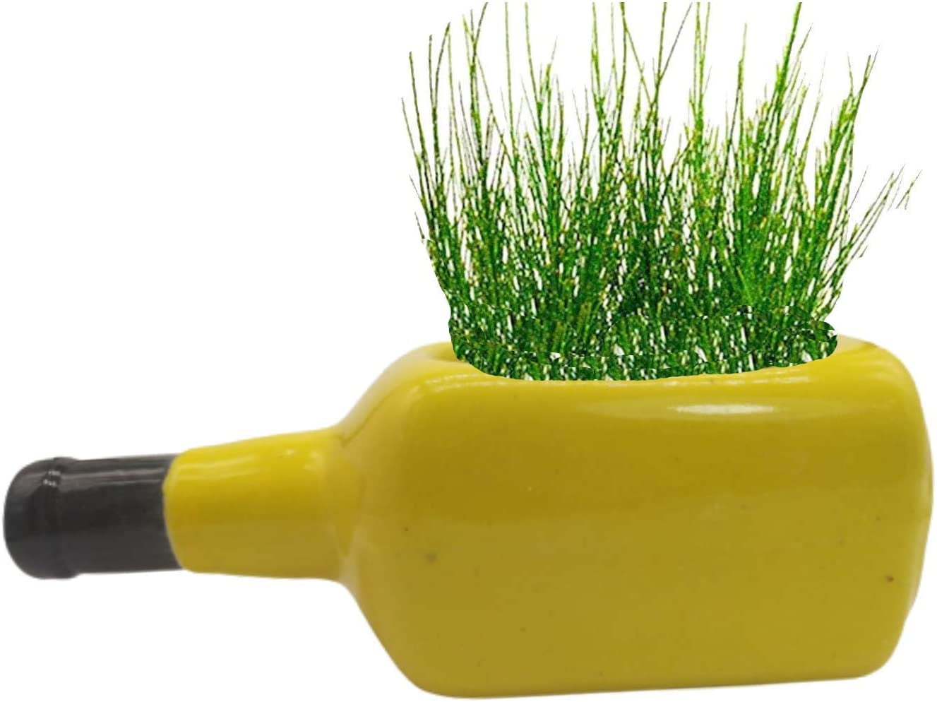 India Meets India Bottle Shaped Ceramic Planter Flower Pot Indoor ...