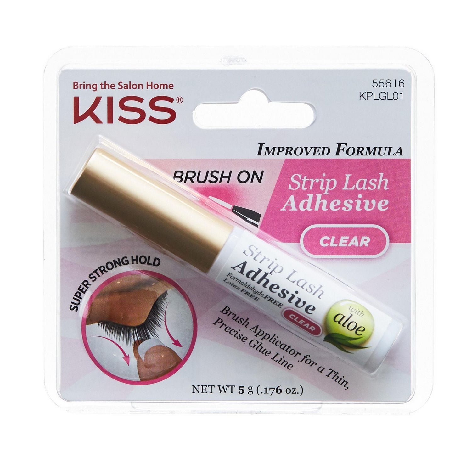 Click here for Kiss Strip Lash Adhesive - Clear (Pack Of 2) prices