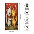 Adorable Cartoon Animals Beach Towel - White Unicorn & Yellow Party Hat ...