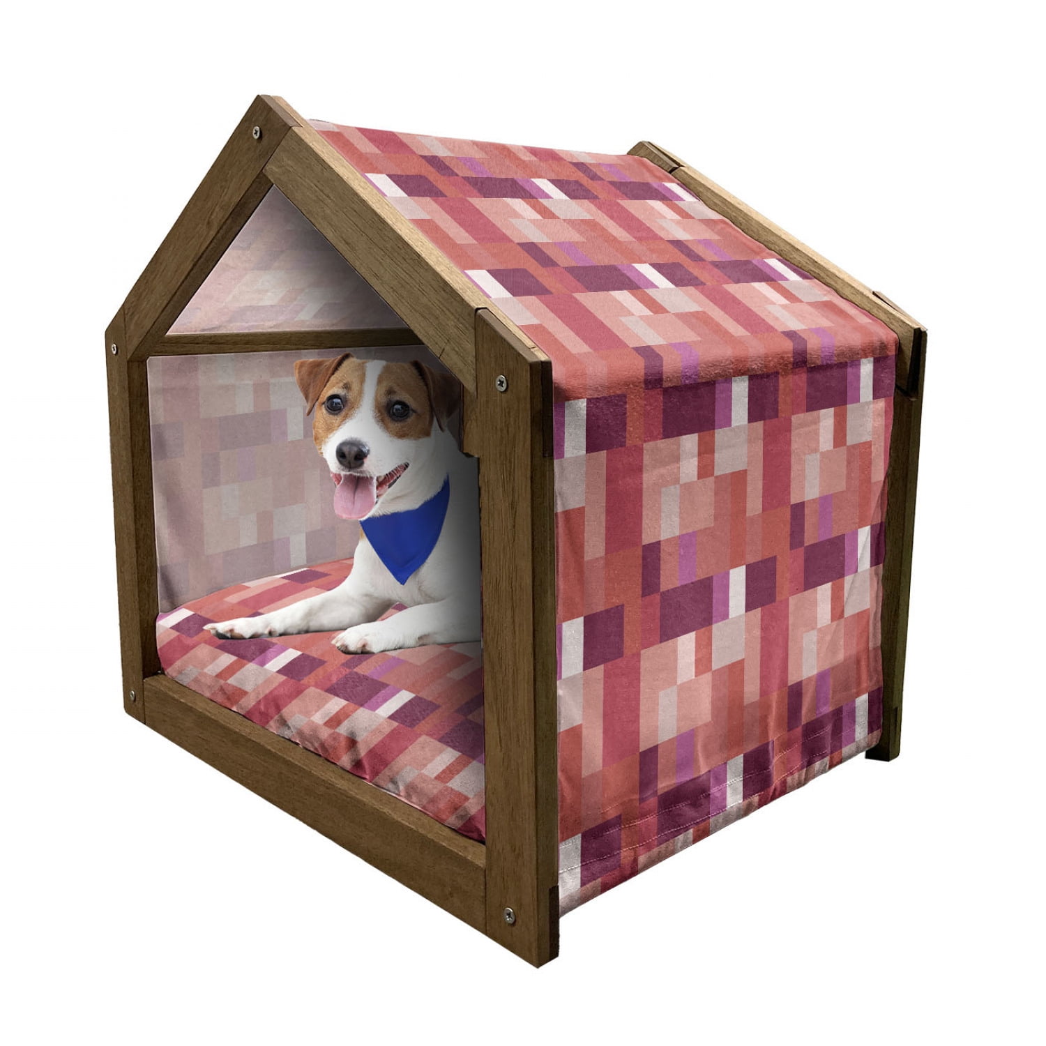 Peach Pet House, Geometrical Design Squares with Various Shapes and ...