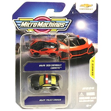 Micro Machines Series 1 2-pack Chevy Corvette and Police Cruiser ...