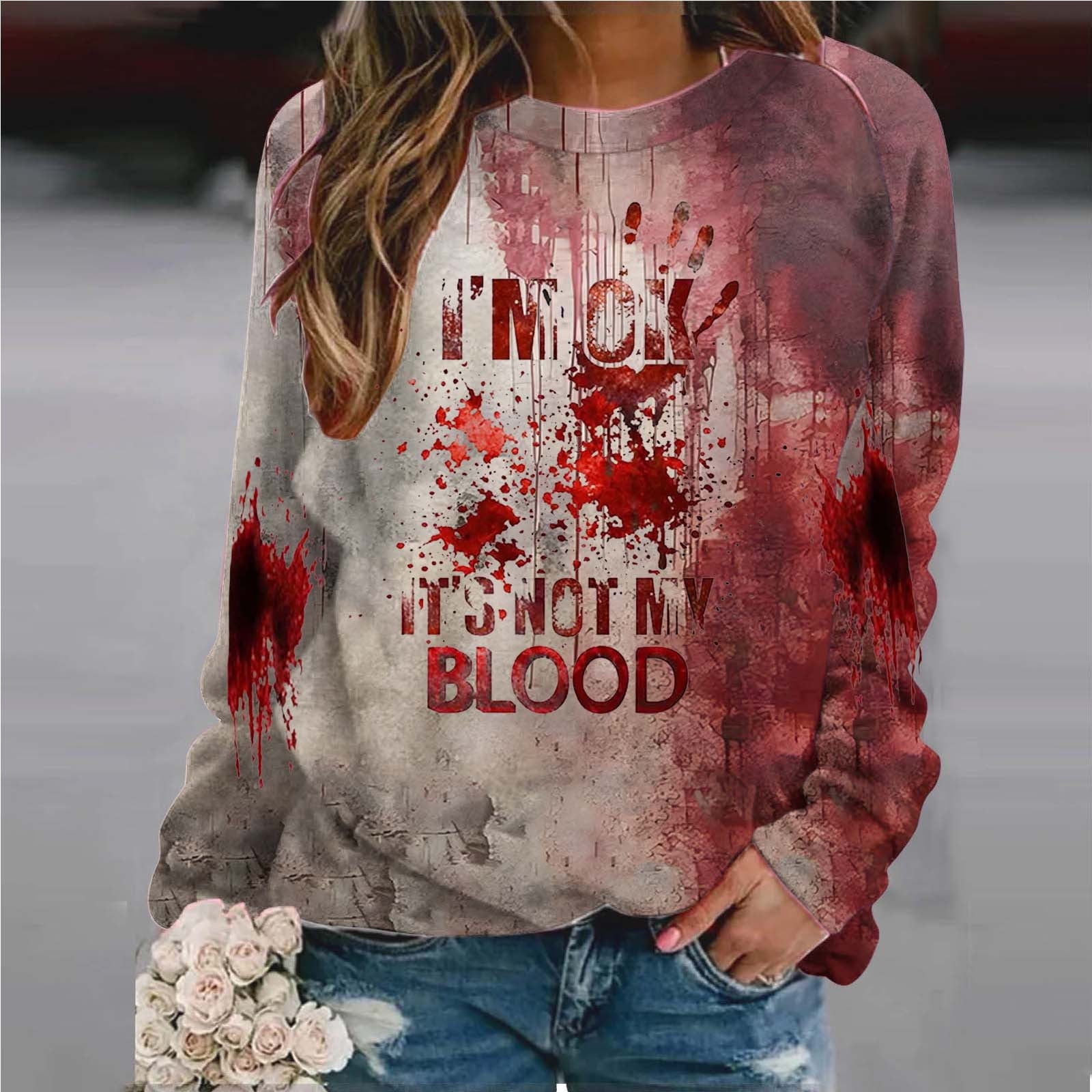 Click here for Jienlioq Tops For Women Womens Breast Printed Roun... prices