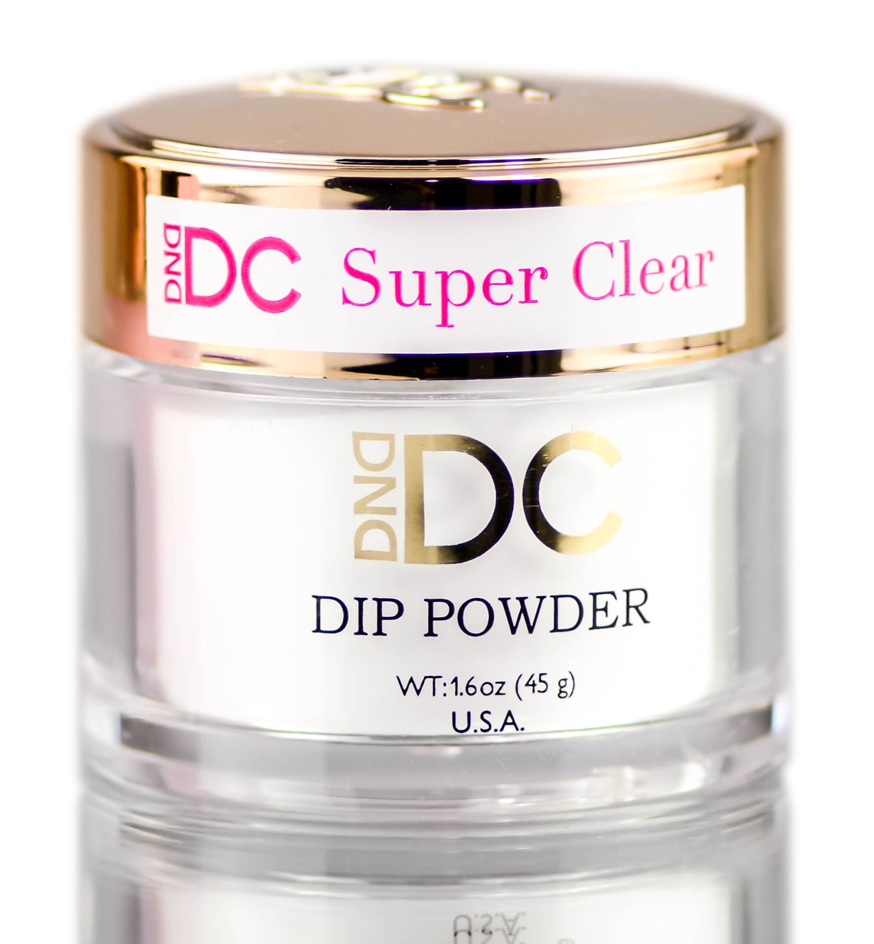 DND DC Pink & White CLEAR BASE Natural DIP POWDER for Nails - Super ...