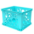 Storex Mini Crate, Teal, 12-Pack - Walmart.com