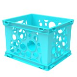 Storex Mini Crate, Teal, 12-Pack - Walmart.com