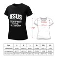 Catch Up With Jesus Faith And Fellowship Women’s Cotton Short Sleeve T ...