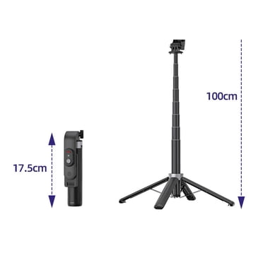Portable Long Stand Selfie Stick Tripod, Aluminum Alloy, Extendable for ...