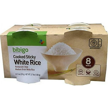 Bibigo Single Serve Asian Microwavable Premade Cooked Sticky White Rice ...