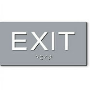 Exit Graphic Sign-Blue / White(4 Units) - Walmart.com