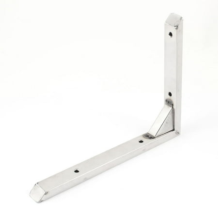 Stainless Steel 90 Degree 20cm x 15cm Wall Mounting Support Shelf Angle ...