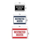 Classic Framed Restricted Access Sign (Black Gold) - Medium - Walmart.com