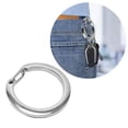 3 Pcs Metal Circular Rings Keyring C-type Key Holder Stainless Steel ...