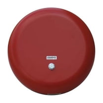 Bell, Bell, Continuous/Pulse, 115V AC, 88 dB, Metal, Red, Wall Mount ...