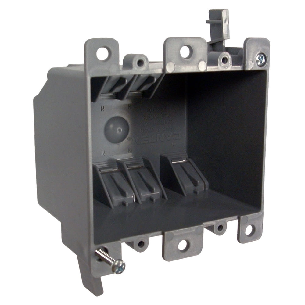 Raco 7488Rac 3" Old Work 2 Gang Cable Box - Grey - Walmart.com ...