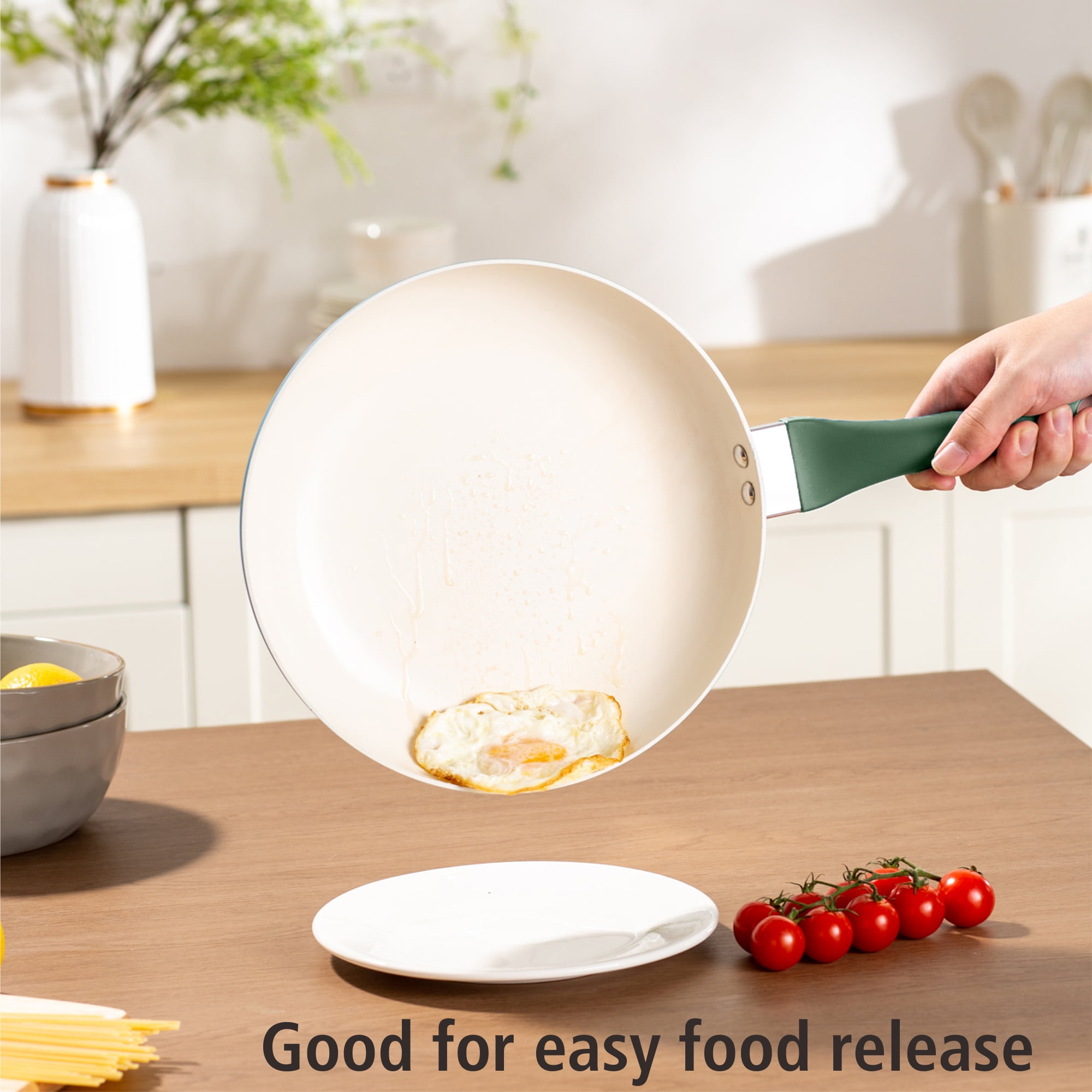 Mainstays Ceramic Aluminum, 12 Piece, Pots and Pans Cookware Mainstays Ceramic Aluminum, 12 Piece, Pots and Pans Cookware