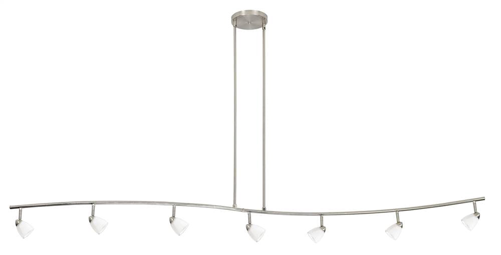 7-Light Serpentine Ceiling Fixture in Brushed Steel Finish - Walmart.com