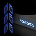 6PCS Very Bright Reflective Tape Carbon Fiber Protective Films ...