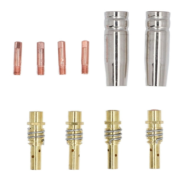 Welding Nozzle Replacement MIG Welding Consumables Kit Copper Contact Tips Connecting Rods ...