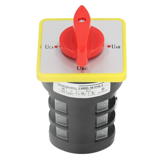 BERM 16A AC380V Universal Changeover Switch 2 Position Cam Selector ...