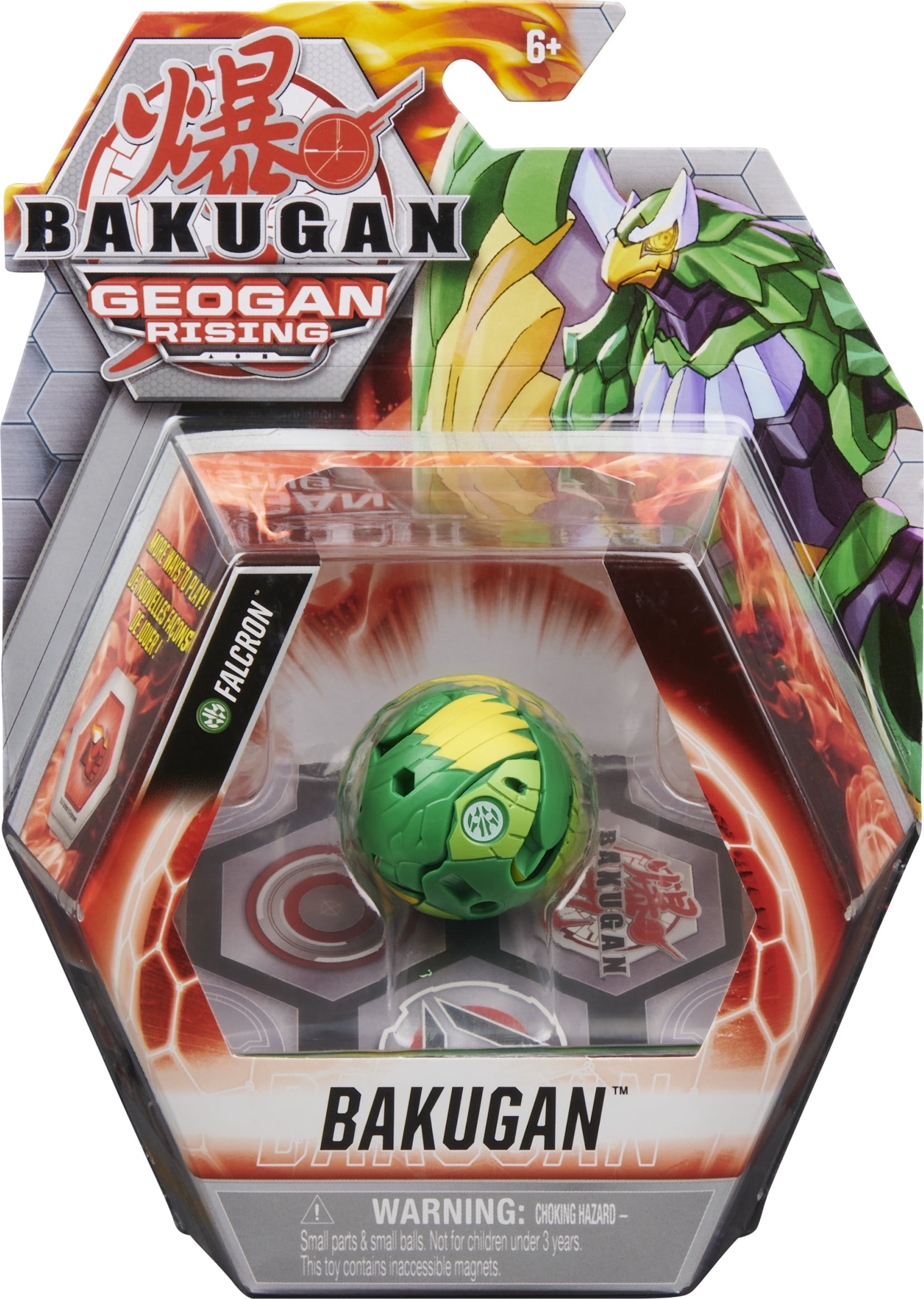 Bakugan, Falcron, 2-inch Tall Geogan Rising Collectible Action Figure ...
