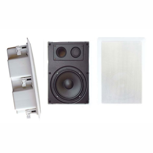 Pyle 5" Two-Way In-Wall Enclosed Speaker System with Directional ...