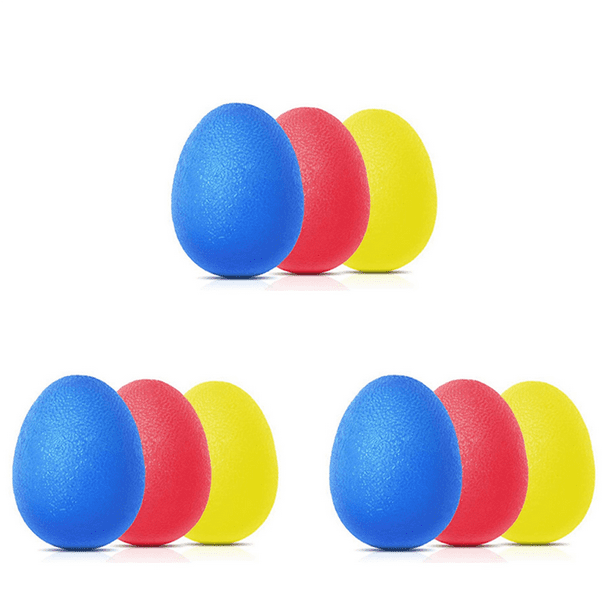 9Pcs Hand Grip Strength Trainer, Stress Relief Ball, Wrist Rehab Hand ...