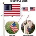 50 Pcs 12X18 Inch Small American Flag Lawn Handheld American Stick ...