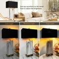Partphoner Modern Ceramic LED Table Lamp Set of 2 for Bedroom & Living ...