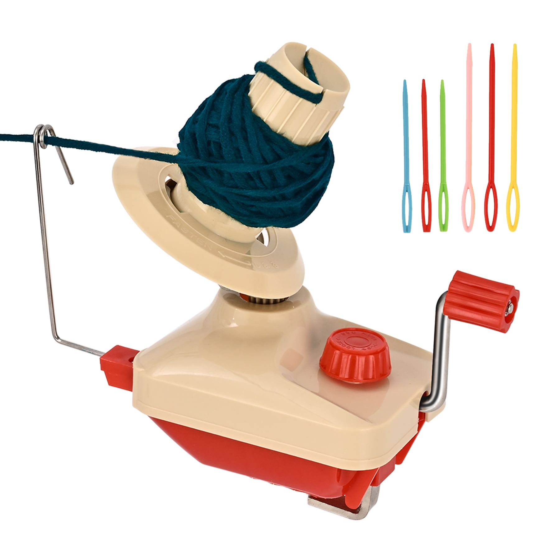 Needlecraft Yarn Ball Winder Hand Operated, with Tabletop Clamp and 6 ...