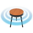 DecorTech Round End Table with Bluetooth Speaker and USB Charging Port ...