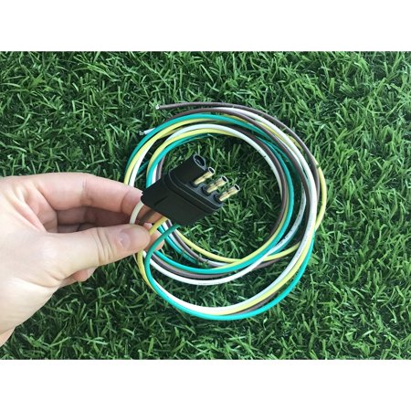 807 4 pin Flat/Square Trailer Connector,Trailer Side 4-Way Trailer ...