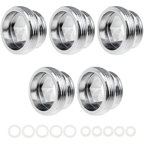 5 Pieces Male Thread Faucet M22 To M18 Faucet Adapter Brass Thread ...