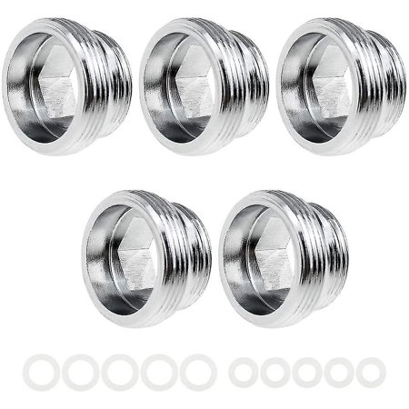 5 Pieces Male Thread Faucet M22 To M18 Faucet Adapter Brass Thread ...