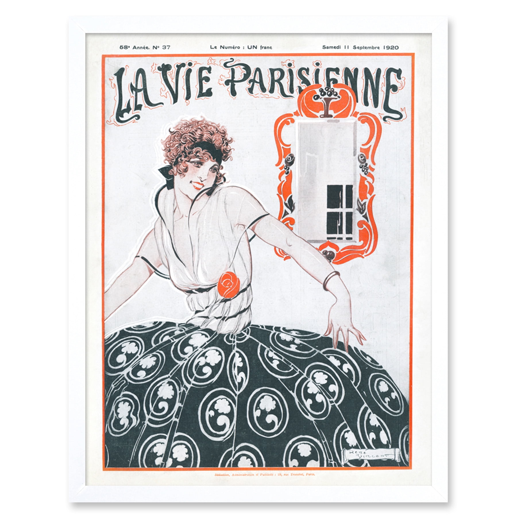 Vintage French Fashion La Vie Parisienne Stylish Woman French Magazine ...