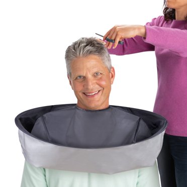 Haircutting Cape At Home Hair Cut Catching Cape Mess Free - For All ...