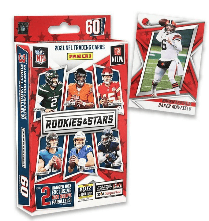 2021 Panini NFL Rookies and Stars Football Trading Card Hanger Box ...