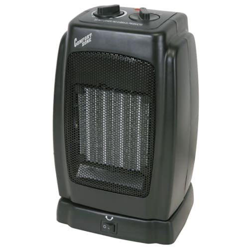 Comfort Zone 1,500-Watt Ceramic Electric Portable Space Heater with ...