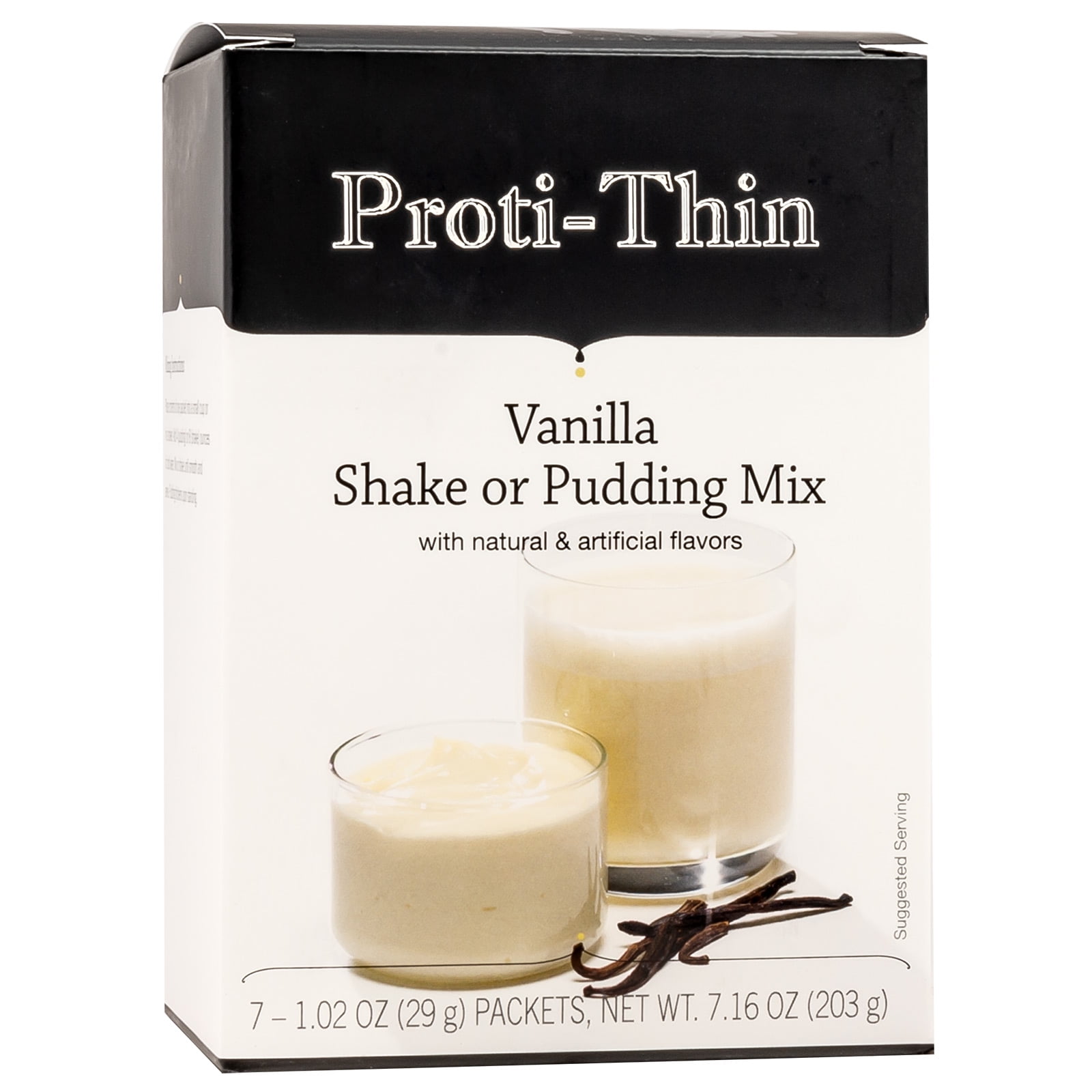 Proti-Thin High Protein Vanilla Diet Shake & Pudding, 15g Protein, Low ...
