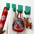 DELITON 4 Pack Colorful Hanging Hooks - Adhesive Green Cute Kids Wall ...