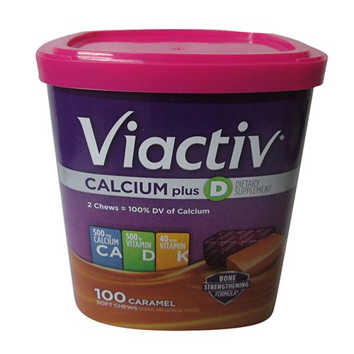 Viactiv Calcium Plus D, Caramel Soft Chews - 100 Ea - Walmart.com ...