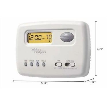 White Rodgers 5+2 Day Programmable Digital Thermostat with Single Stage ...